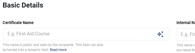 Dynamic Credential Names