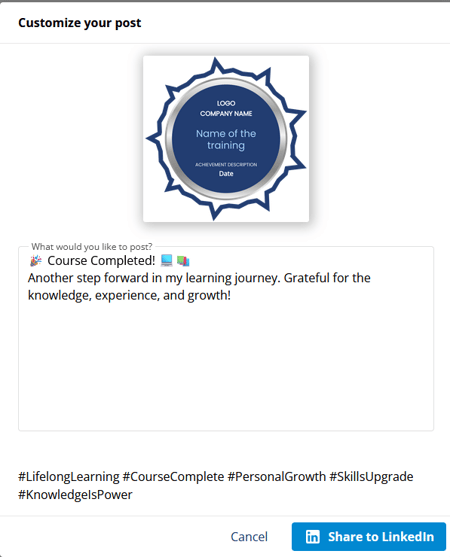 How to Share Your Credentials on LinkedIn and Other Social Media