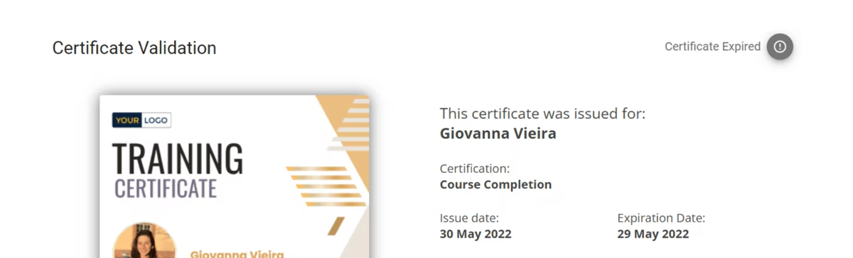 Certificate validation