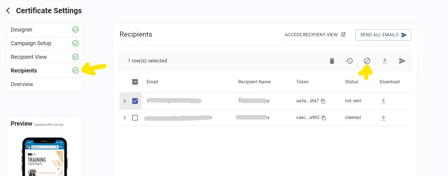 Certificate validation