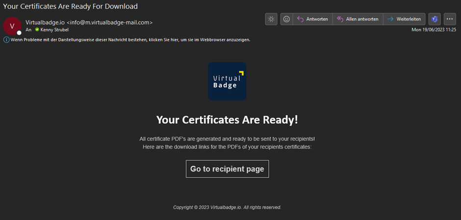 Digitally Signed Certificates