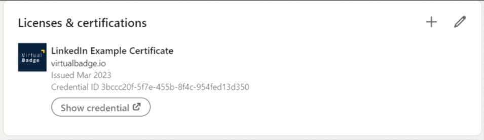Manually add certificates to your LinkedIn profile