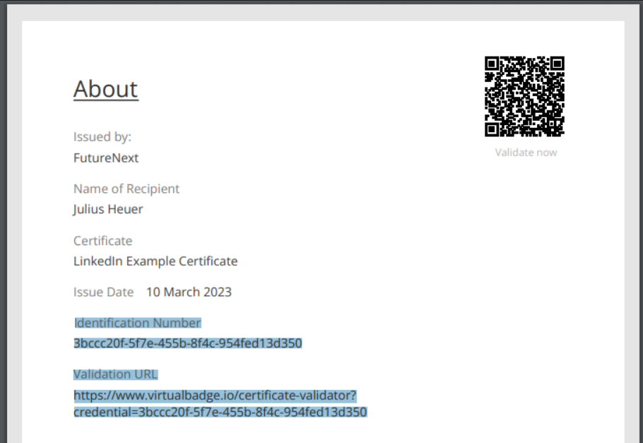 Manually add certificates to your LinkedIn profile
