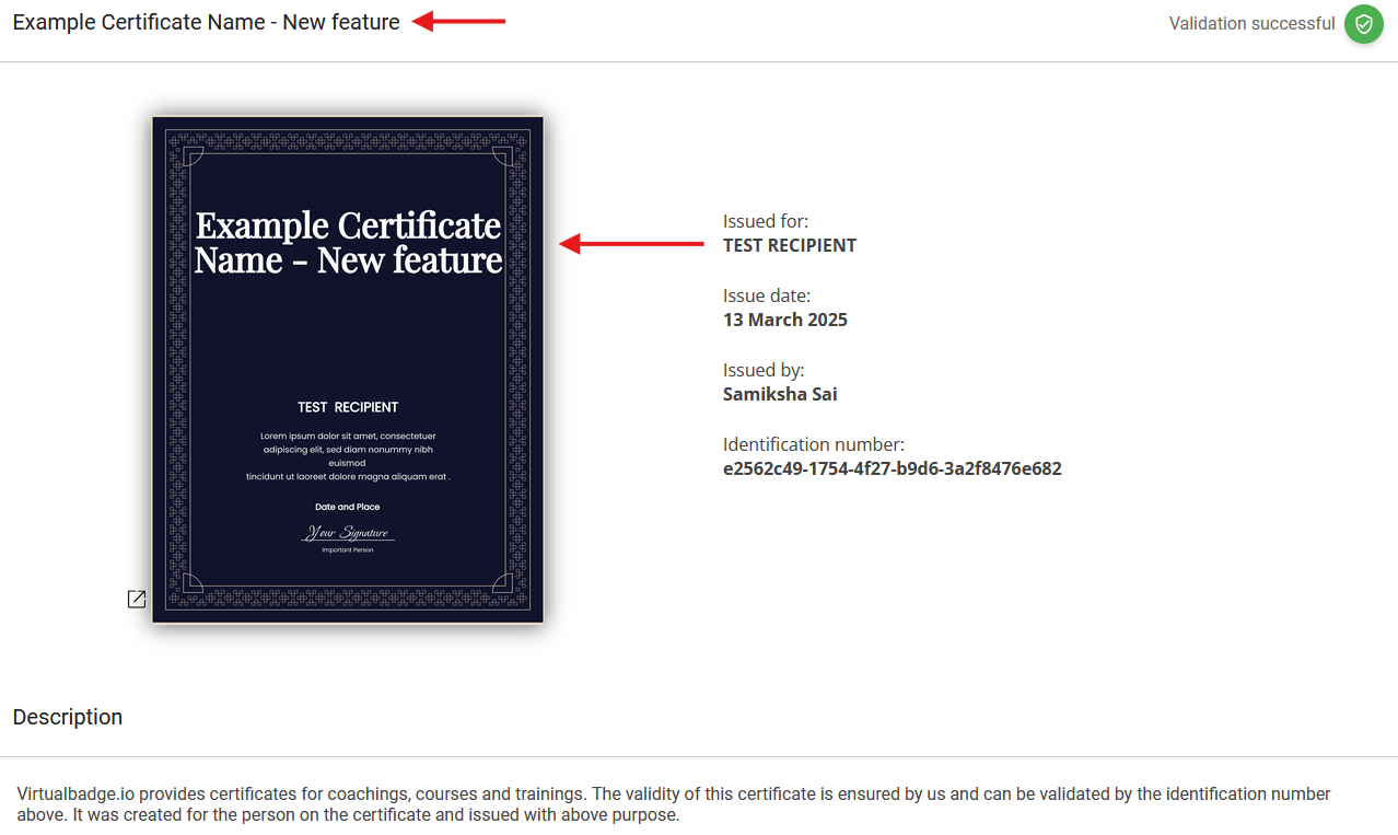 Dynamic Credential Names